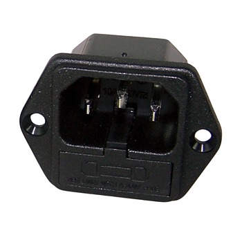 IEC Mains Inlet Socket with fuse, Chassis Mount, Screw fit | Hifi ...