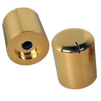 Solid Brass, Gold Plated Knob (25mm dia.) | Hifi Collective